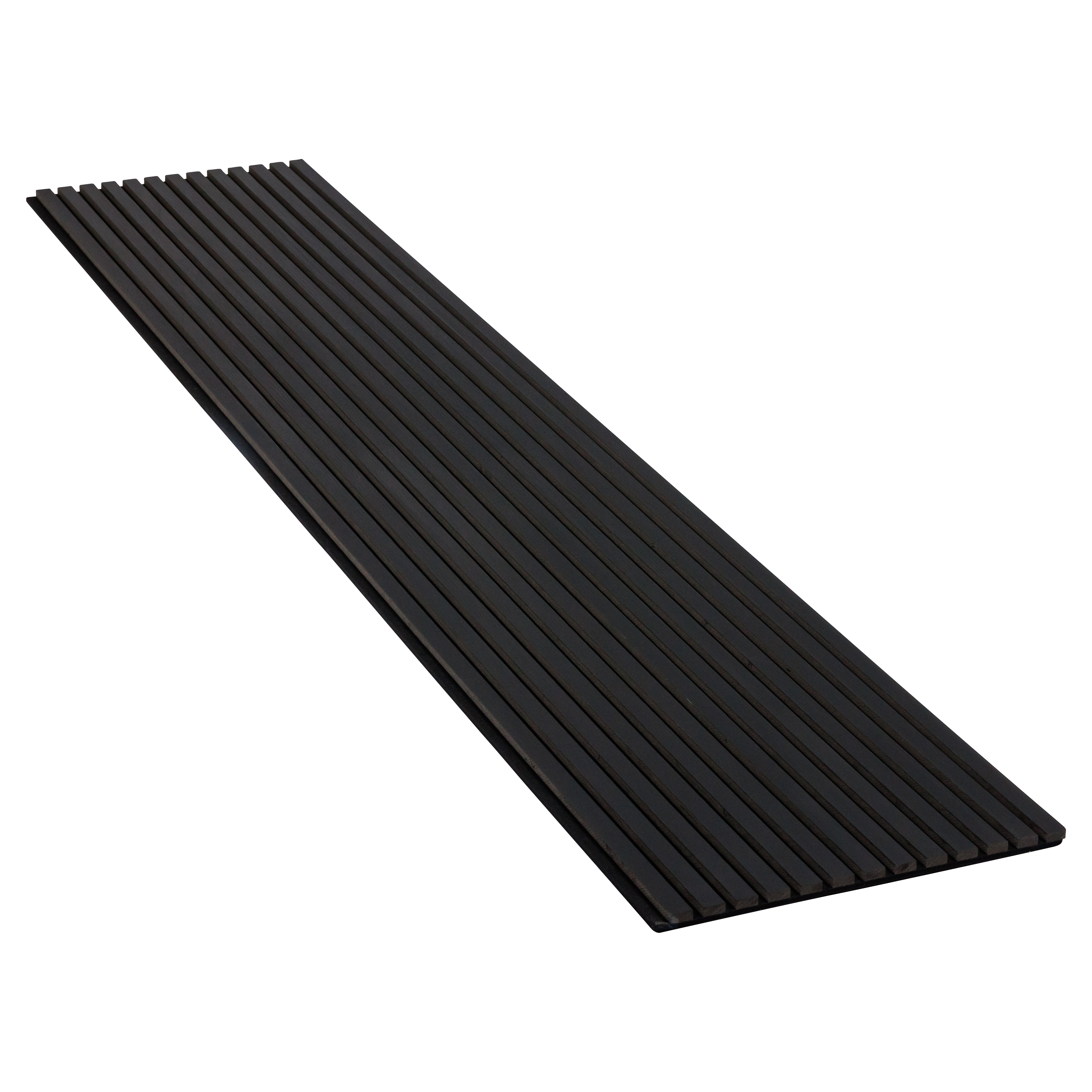 PANELUX™ Black Oak Acoustic Slat Wall Panel (9' Height)
